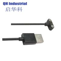 China 2Pin T Shape Waterproof Magnetic Pogo Pin Connector 1A 12V for Smart Watch LED Strip for sale