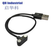China 2Pin T Shape Waterproof Magnetic Pogo Pin Connector 1A 12V for Smart Watch LED Strip for sale