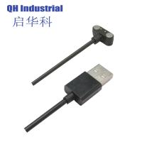 China 2Pin T Shape Waterproof Magnetic Pogo Pin Connector 1A 12V for Smart Watch LED Strip for sale