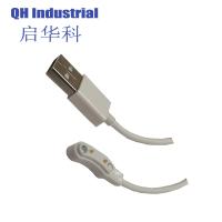 China 2 Pin Magnetic Pogo Pin USB Connector 1A 12V Waterproof for Smartphone Charger for sale