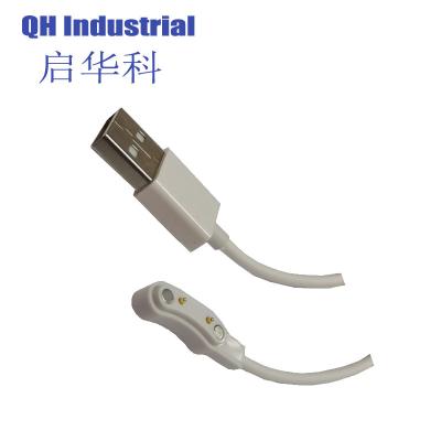 China 2 Pin Magnetic Pogo Pin USB Connector 1A 12V Waterproof for Smartphone Charger for sale