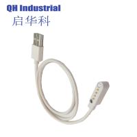 China 4 Pin 2.54mm Pitch Magnetic Pogo Pin Connector 1A 12V for LED TV Box Tablet for sale