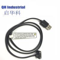 China 4 Pin 2.5mm Pitch T Shape Poka Yoke Magnetic Pogo Pin Connector 1A 12V for sale