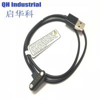 China 4 Pin 2.5mm Pitch T Shape Poka Yoke Magnetic Pogo Pin Connector 1A 12V for sale