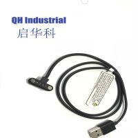 China 4 Pin 2.5mm Pitch T Shape Poka Yoke Magnetic Pogo Pin Connector 1A 12V for sale