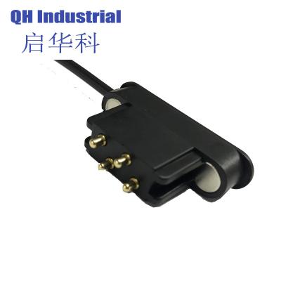China 4Pin 6A Double Rows LED Strip LCD OLED Smat Home Application Device Magnetic USB Cable Charging Power Connector for sale