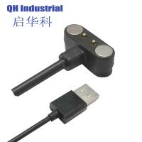 China 2Pin T Shape Waterproof Magnetic Pogo Pin Connector 1A 12V for Smart Watch LED Strip for sale