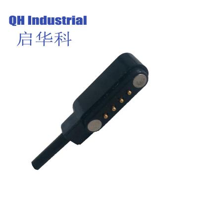 China 5Pin Male Magnetic Pogo Pin Connector 1A-5A 12V for Smart Watch PCB Charging for sale