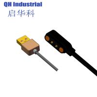 China 2Pin 4.0mm Pitch Magnetic Pogo Pin Connector Male for Smart Watch Device 1A 12V for sale