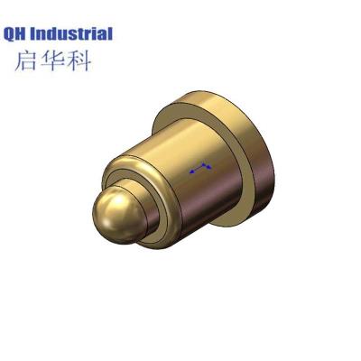 China Brass C3604 Pogo Pin 2.5mm Length 1.5mm Diameter Single End Reel Tape for Ethernet Smart Watch for sale