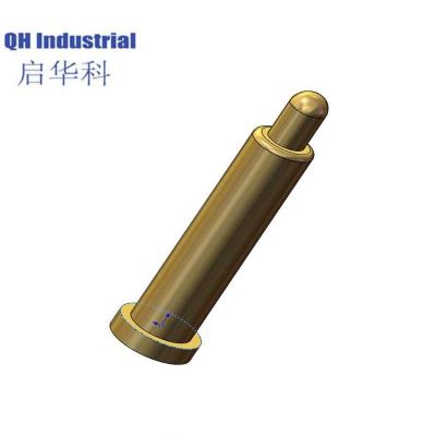 China Double-Ends Pogo Pin Battery Contact 8.0mm Length 1A 2A 3A Silver Spring Connector for sale