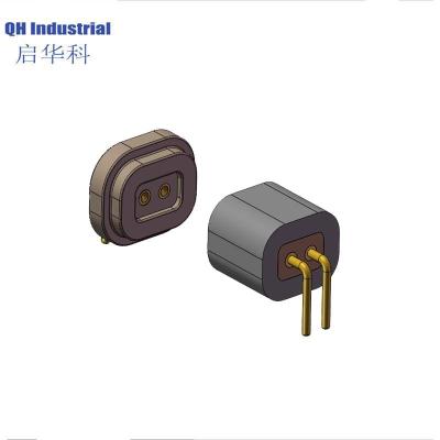 China Magnetic Pogo Pin Connector 2 Pin 1A 1.5mm Pitch for Smart Wearable Device Charging for sale