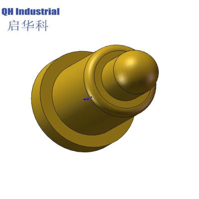 China Brass Double Head Pogopin Contact Pin 3.0mm SMT C2700 Ethernet Screw Pin for sale