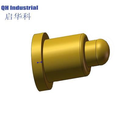 China SMT Spring Loaded Pogo Pin 3.5mm Plated Ni Gold Plated RF GPS Screw Type PCBA Connector for sale