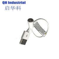 China 2Pin Spring Loaded Pogo Pin Connector 90 Degree Bend Gold Plated 3U 12V 3A for Androvid TV Box for sale