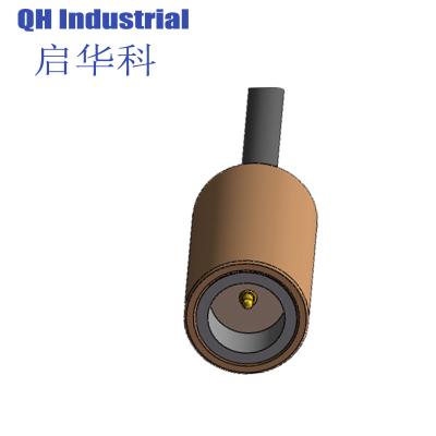 China 2Pin 90 Degree Bend Pogo Pin Flat SMT Connector for Androvid TV Box 1A-3A 12V for sale
