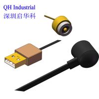 China 2Pin 1A 3A Gold Plated Spring Loaded Pogo Pin Connector for Mobile Phone Battery Solder Cup for sale