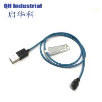 China 2Pin 2.84mm Magnetic Pogo Pin Connector 12V 3A RoHS Game Player Cable for sale