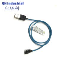 China 2Pin 2.84mm Magnetic Pogo Pin Connector 12V 3A RoHS Game Player Cable for sale