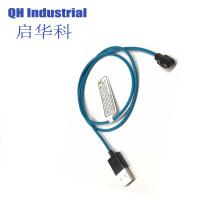 China 2Pin 2.84mm Magnetic Pogo Pin Connector 12V 3A RoHS Game Player Cable for sale