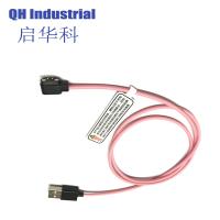 China 2Pin 2.84mm Magnetic Pogo Pin Connector Waterproof 1A 12V for PCB Mobile Phone Charging for sale