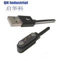 China 2Pin 4.0mm Magnetic Pogo Pin Connector Male Spring Force for PCB Gold Plated 3U for sale