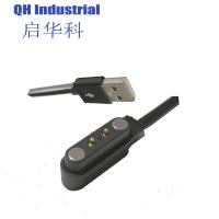 China 2Pin 4.0mm Magnetic Pogo Pin Connector Male Spring Force for PCB Gold Plated 3U for sale
