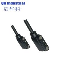 China 2Pin 4.0mm Magnetic Pogo Pin Charger Connector Double Head Brass Gold Plated 1A-3A 12V for sale