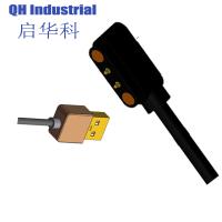 China 2Pin 4.0mm Magnetic Pogo Pin Connector 12V 3A Gold Plated Screw Contact for PCBA Solder Cup for sale