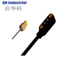 China 2Pin 4.0mm Long Life Time Durability Smart Watch Solder Spring Load Pin Pogo Pin Cable for sale