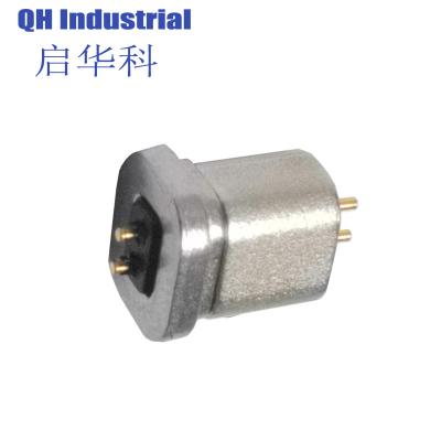 China Screw Type Spring Loaded Pogo Pin Connector 2 Pin Waterproof SMT Reel Tape for TV Box USB for sale