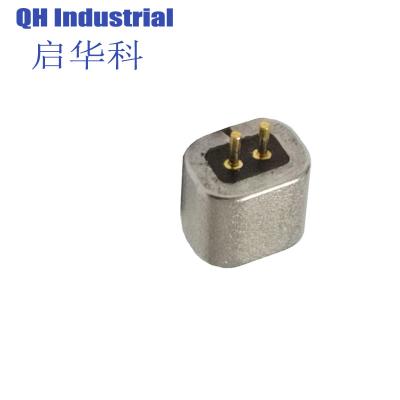 China Double-Head Pogo Pin Connector 2Pin Right Angle Spring Loaded Magnetic Contact Pin 5A 12V for sale