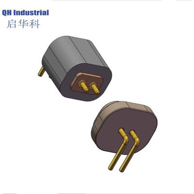 China 2Pin Pogo Pin Connector Magnetic Double-End Pin Cap PCB Mount USB 5V 2A for sale