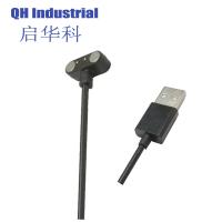 China 2Pin Precision Artwork Electronic Vertical Type Pin Magnetic Pogo Pin Usb Connectors for sale