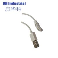 China 2Pin SMD Spring Loaded Pogo Pin Connector 1A 12V Magnetic Charging for LED LCD for sale