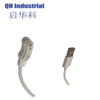 China 2Pin SMD Spring Loaded Pogo Pin Connector 1A 12V Magnetic Charging for LED LCD for sale