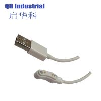 China 2Pin SMD Spring Loaded Pogo Pin Connector 1A 12V Magnetic Charging for LED LCD for sale