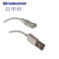 China 2Pin SMD Spring Loaded Pogo Pin Connector 1A 12V Magnetic Charging for LED LCD for sale