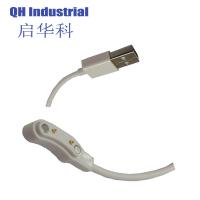 China 2Pin SMD Spring Loaded Pogo Pin Connector 1A 12V Magnetic Charging for LED LCD for sale