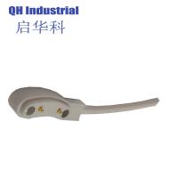China 2 Pin Right Angle Pogo Pin Magnetic Connector 1A 3A 12V Gold Plated Brass for sale