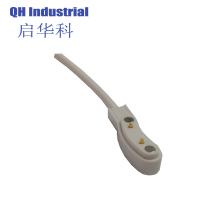 China 2 Pin Right Angle Pogo Pin Magnetic Connector 1A 3A 12V Gold Plated Brass for sale
