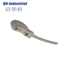 China 2 Pin Right Angle Pogo Pin Magnetic Connector 1A 3A 12V Gold Plated Brass for sale
