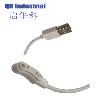 China 2Pin Non-Standard Mobile Right Angle Type Spring Load Pin Magnetic Pogo Pin Charger Connector for sale