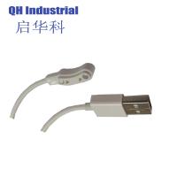 China 2Pin Non-Standard Mobile Right Angle Type Spring Load Pin Magnetic Pogo Pin Charger Connector for sale