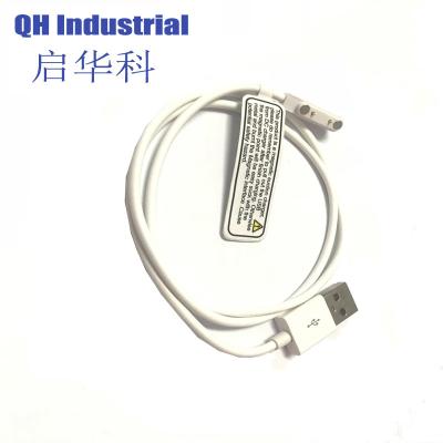 China 2Pin 7.6mm Pitch Right Angle Spring Load Pogo Pin Connector for USB 1A-3A 12V for sale