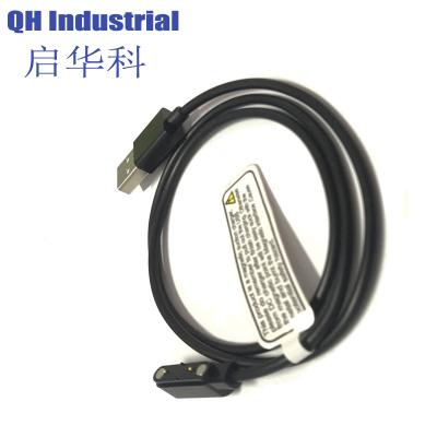 China 2Pin 10.2mm Pitch Magnetic Spring Loaded Pogo Pin Connector Brass Gold Plated 3A 12V for sale