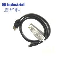 China 2Pin 10.2mm Pitch Magnetic Spring Loaded Pogo Pin Connector Brass Gold Plated 3A 12V for sale