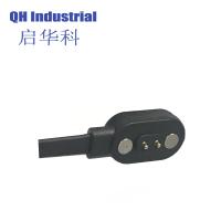China 2Pin Magnetic Pogo Pin Connector 1A-3A 12V Gold Plated Brass for Keyboard GPS USB for sale