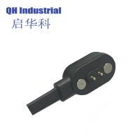 China 2Pin Magnetic Pogo Pin Connector 1A-3A 12V Gold Plated Brass for Keyboard GPS USB for sale