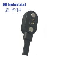 China 2Pin Magnetic Pogo Pin Connector 1A-3A 12V Gold Plated Brass for Keyboard GPS USB for sale